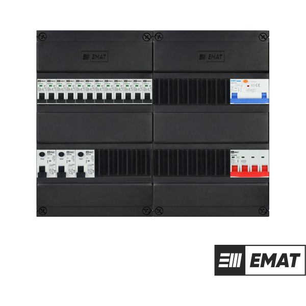 Complete EMAT 3-fasen groepenkast